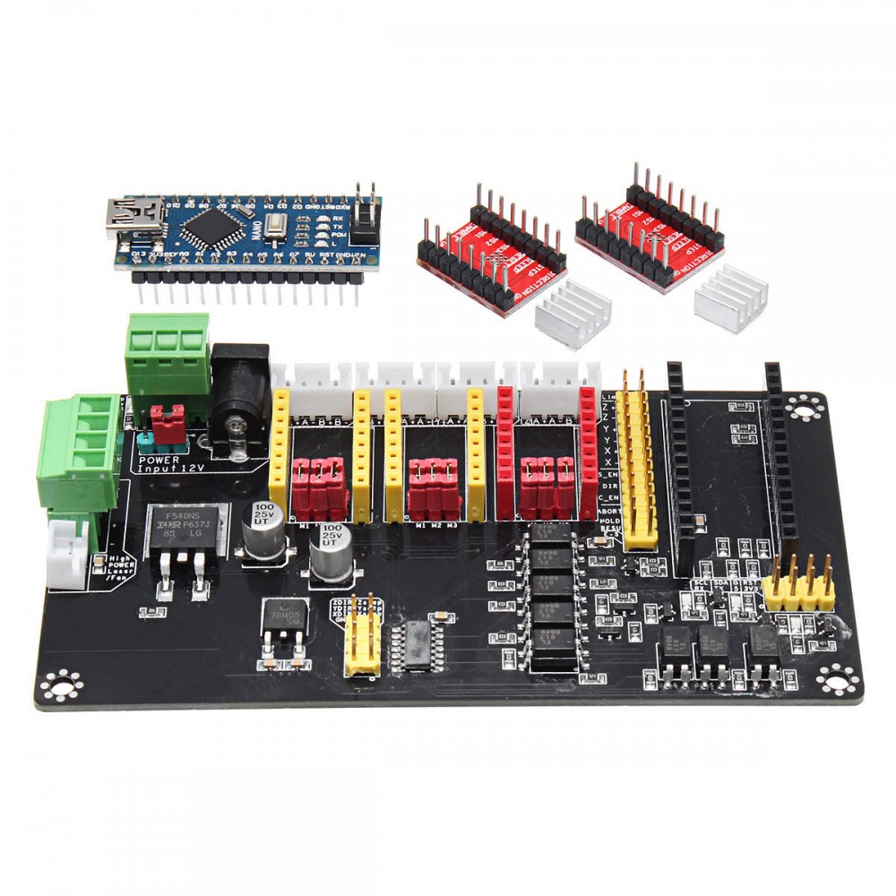 3 Axis Usb Cnc Arduino Nano Controller A4988 Stepper Motor Driver Board