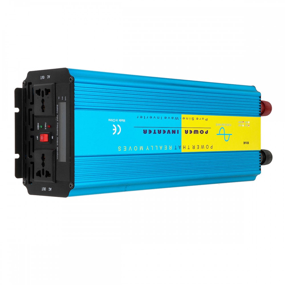 5000W Peak Pure Sine Wave Inverter Car Motor Homes Caravan Solar System ...
